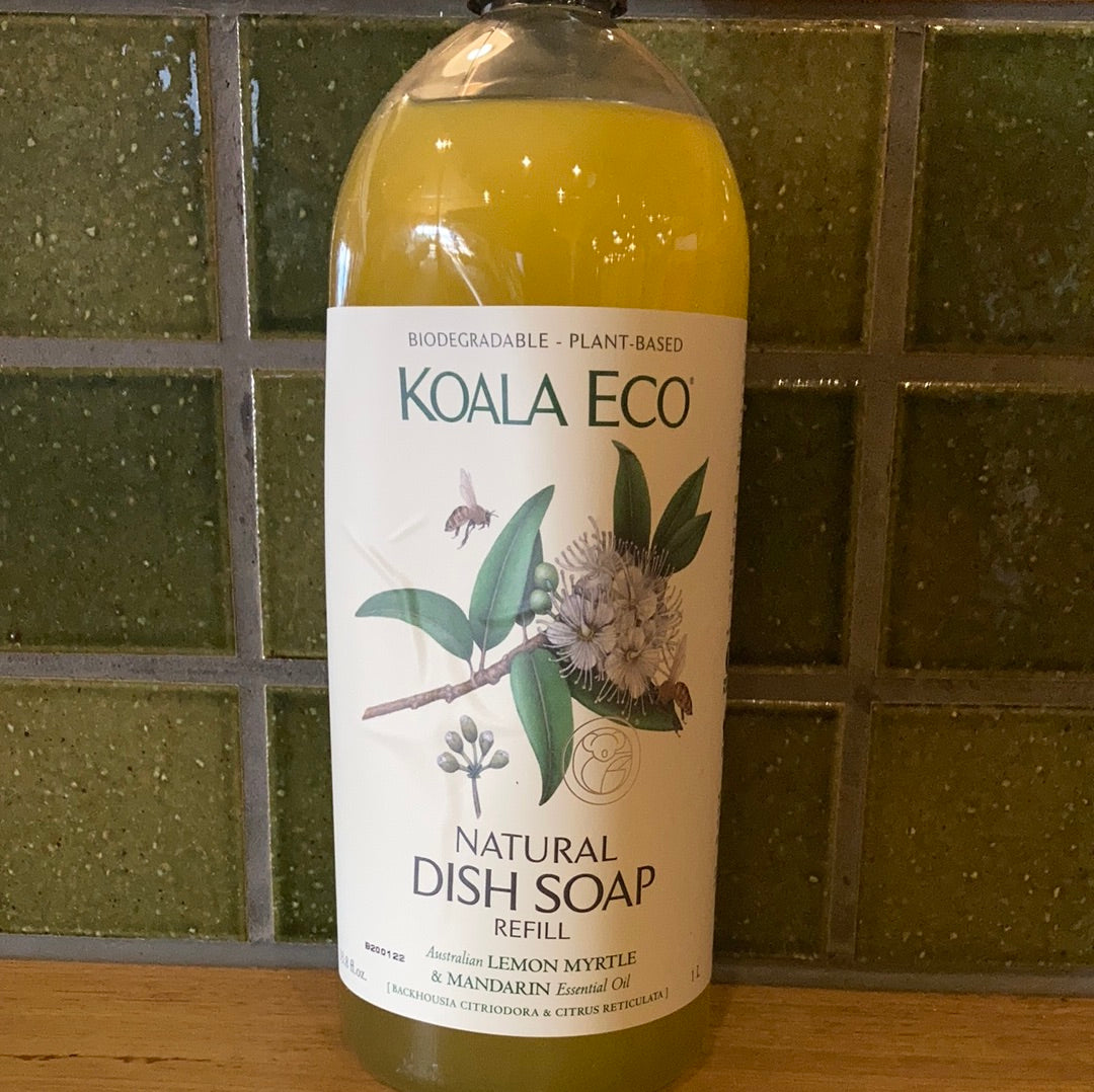 Koala Eco Dish Soap Lemon Myrtle and Mandarin 1L – Rhubarb Rhubarb Organics
