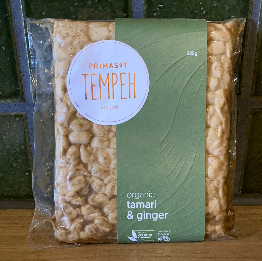 Primasoy Tempeh Tamari & Ginger 225g – Rhubarb Rhubarb Organics