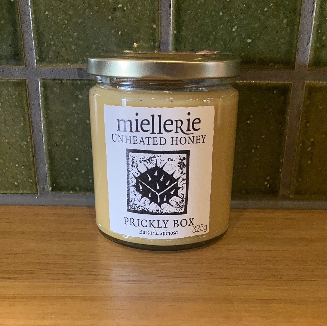 Miellerie Unheated Honey Prickly Box 325g – Rhubarb Rhubarb Organics
