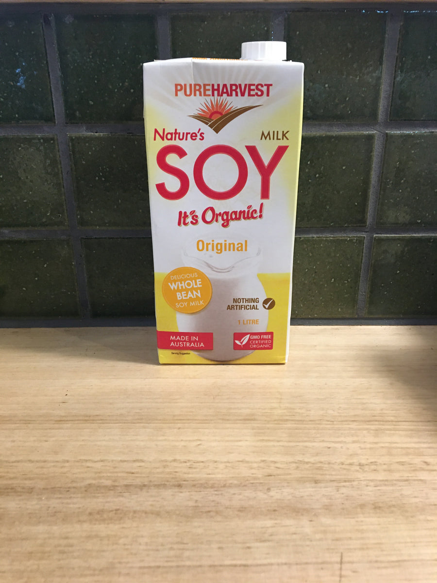 Pure Harvest Soy Milk Original 1L – Rhubarb Rhubarb Organics